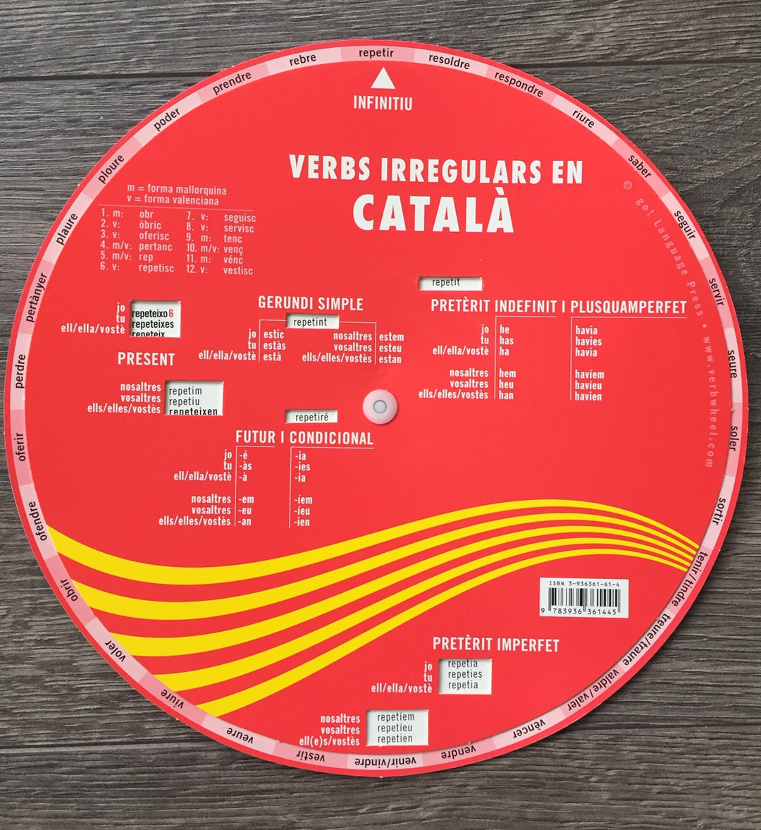 Spanish Verb Wheel | Pocket Wheel | Verb Wheels Ireland